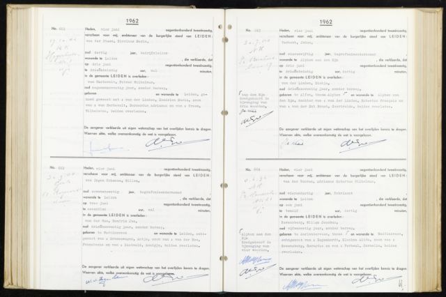 Overlijden Hendrik Jan van der Hee op 2 juni 1962 te Leiden » Open ...